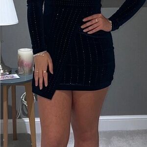 Windsor | Dresses | Windsor Midnight Blue Velvet Dress | Poshmark